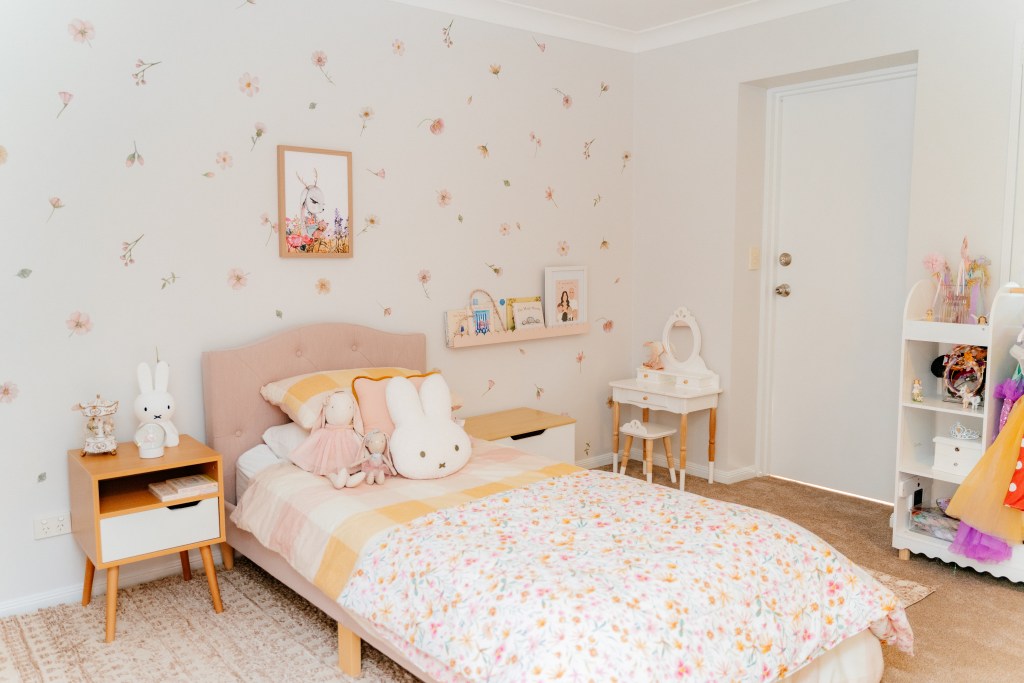 A Dreamy Floral Haven: Rosie's Big Girl Room Makeover - This Sweet Life